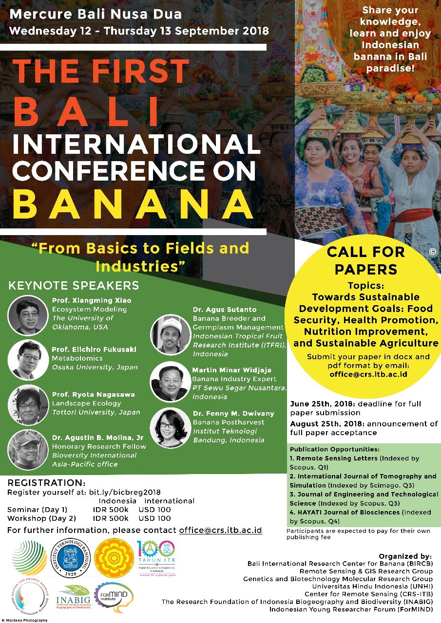 The First Bali International Conference on Banana: From basics to ...
