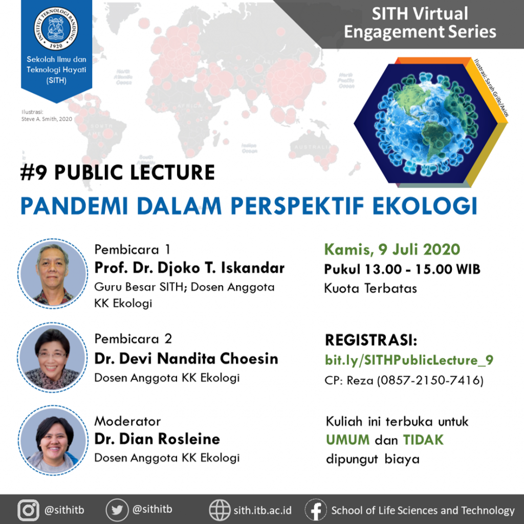 SITH VIRTUAL ENGAGEMENT SERIES Virtual Public Lecture Series #9 - Sekolah Ilmu dan Teknologi Hayati