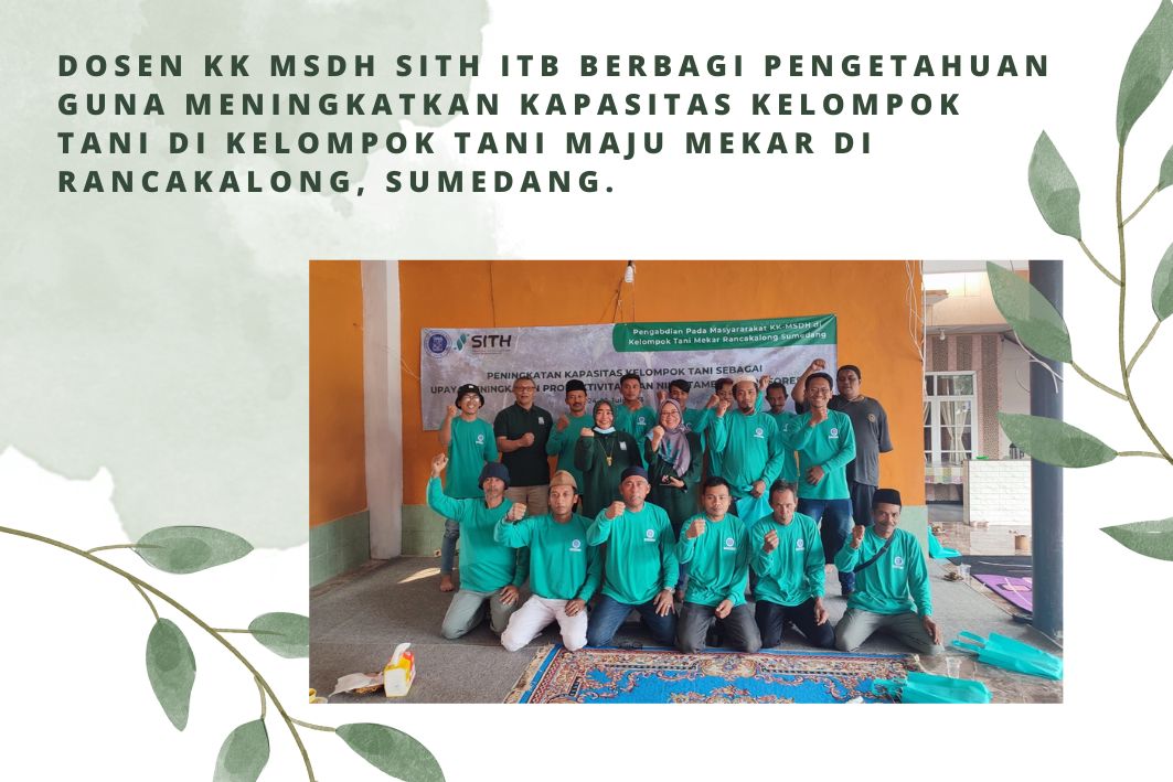 Dosen KK MSDH SITH ITB Berbagi Pengetahuan Guna Meningkatkan Kapasitas ...
