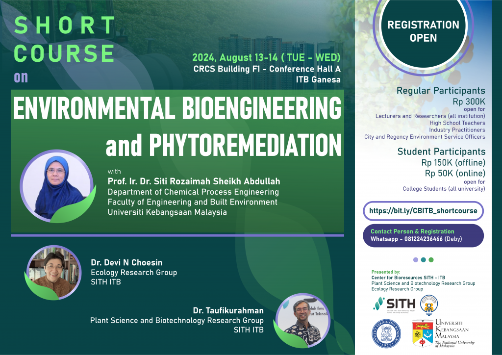 Short Course on Environmental Bioengineering and Phytoremediation
